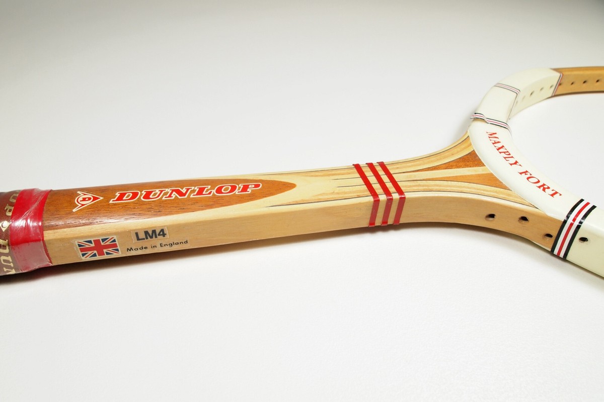 NEW DUNLOP MAXPLY FORT JOHN MCENROE WOOD TENNIS RACKET 4 1/2 NEW DUNLOP MAXPLY FORT JOHN MCENROE WOOD TENNIS RACKET 4 1/2