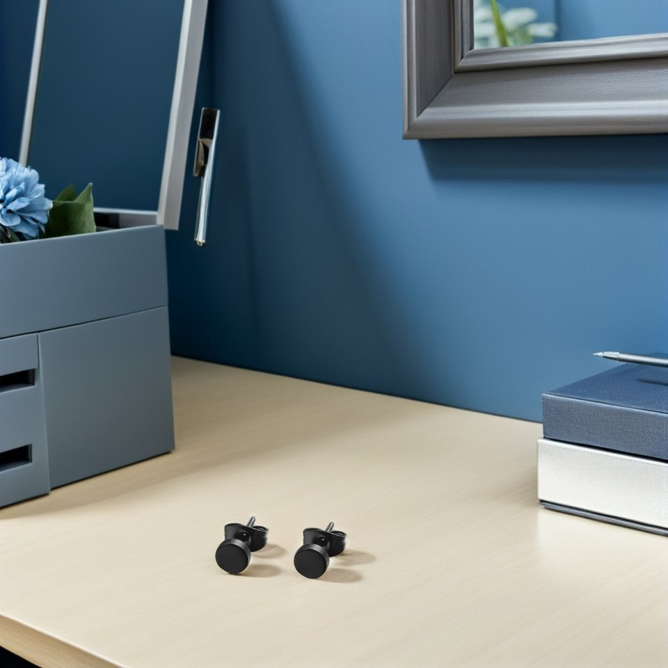 6 Pairs Men Unisex Ear Piercing Black Steel Oblate 3mm To 8mm | eBay ...