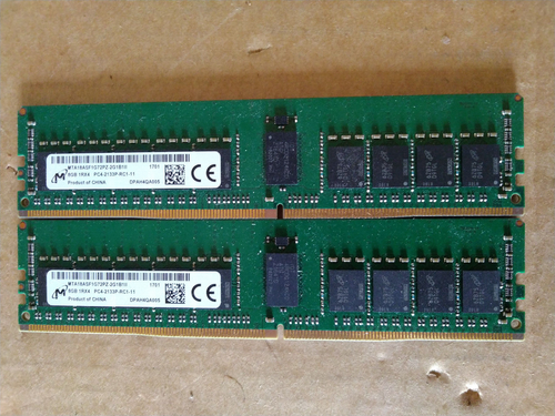 Mémoire serveur Micron 2X8GB(16GB) 1RX4 PC4-2133P DDR4 ECC ...