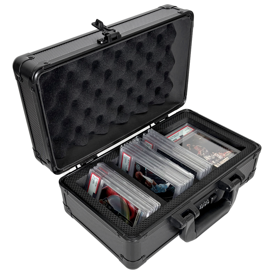 4 Row Trading Card Storage Case PSA Card Slab Box for 42+ Graded Sports ...