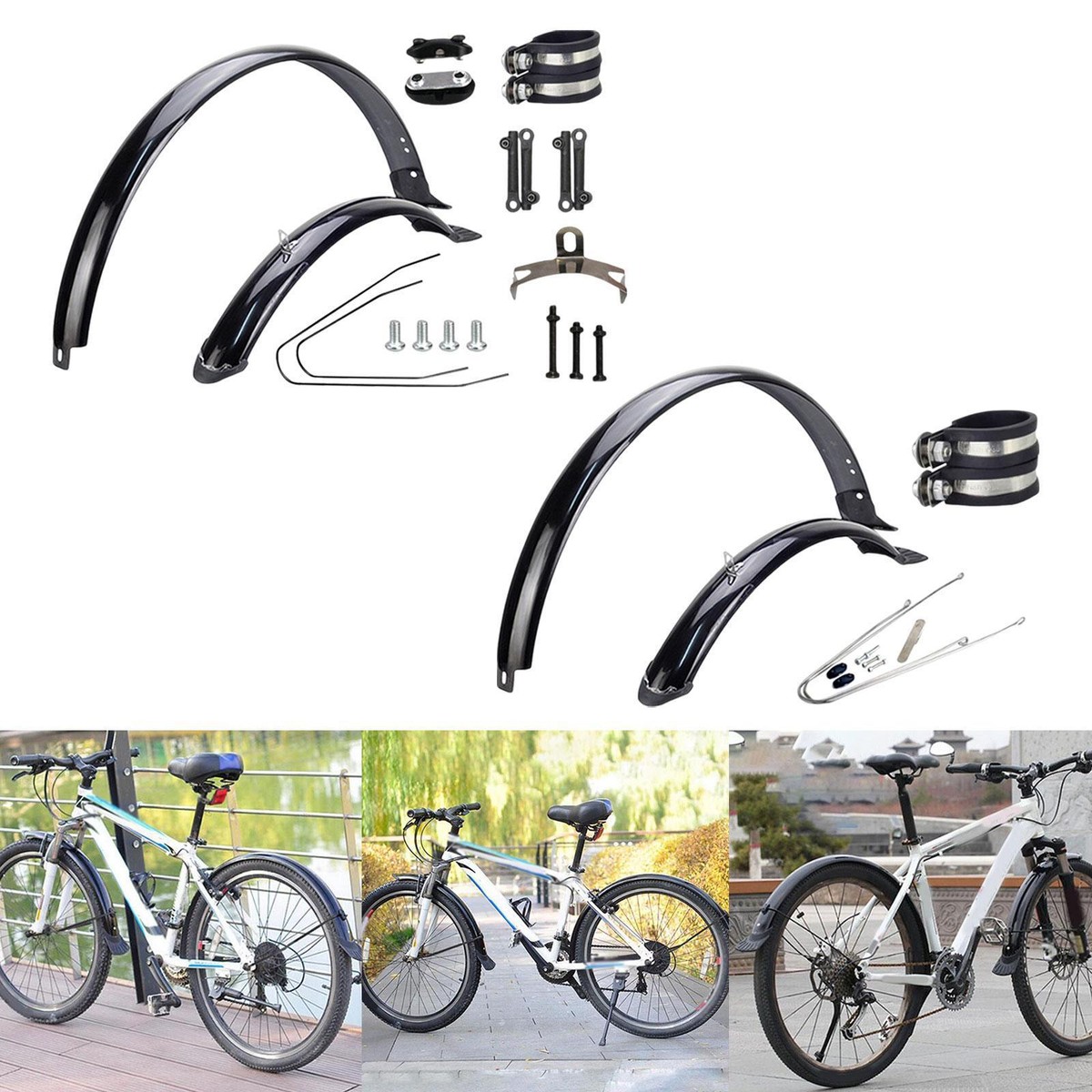 Mountain 24 26 27.5 29 Inch MTB Mudguard Soft Rubber TPE Bicycle Front ...