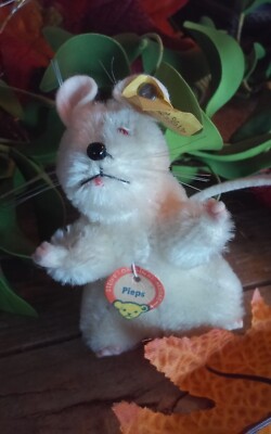 Vintage 1972-78 Steiff "Pieps" the mouse with chest tag 8cm / 3.25" | eBay