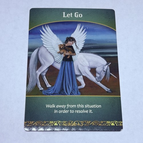 Let Go, Life Purpose Oracle Card Single Replacement Angelic Tarot Art ...