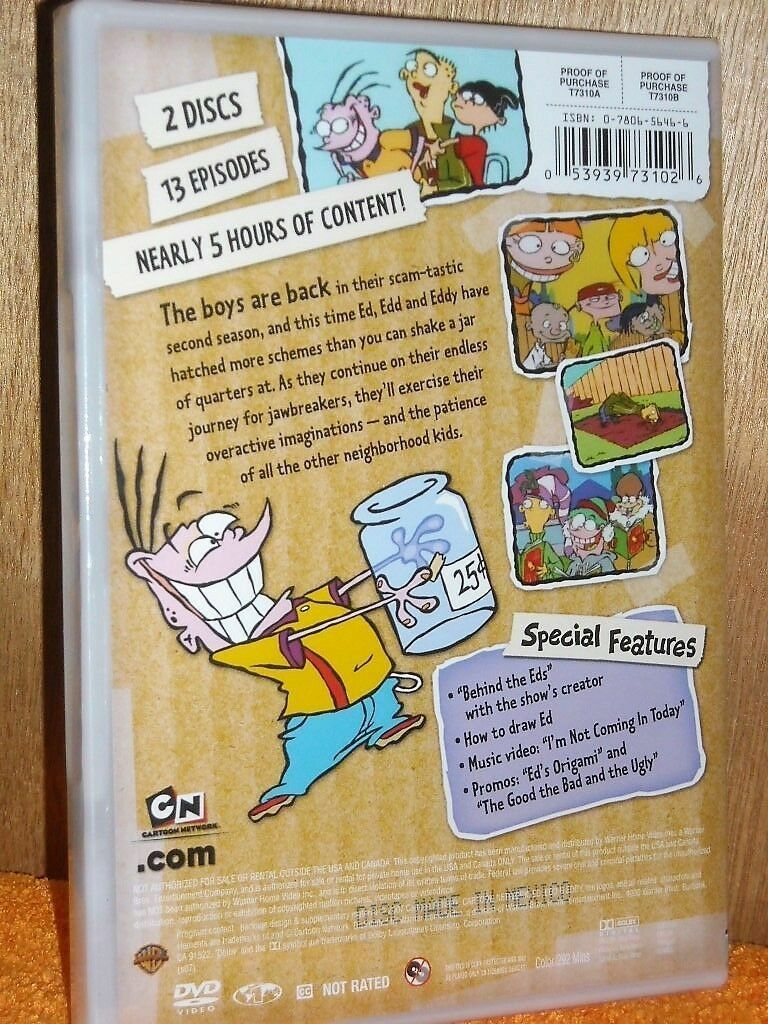 Ed, Edd 'N Eddy Season 2 (DVD, 2016, 2-Disc Set) NEW family fun ...