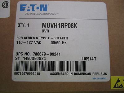 NEW EATON CUTLER-HAMMER MUVH1RP08K UVR UNDER VOLTAGE RELEASE | eBay