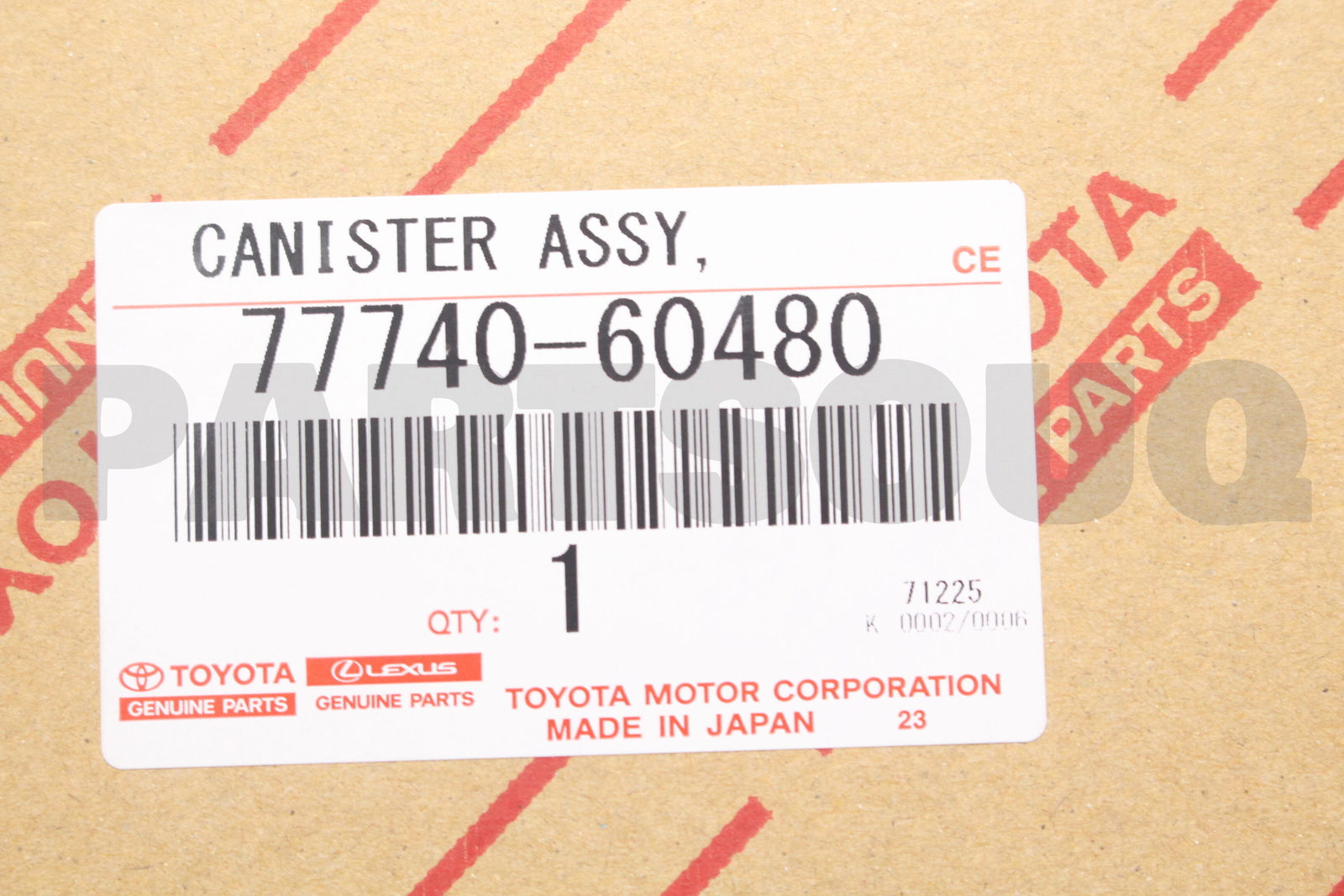 7774060480 Genuine Toyota CANISTER ASSY, CHARCOAL 77740-60480 | eBay