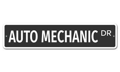 5182 SS Auto Mechanic 4" x 18" Novelty Street Sign Aluminum | eBay