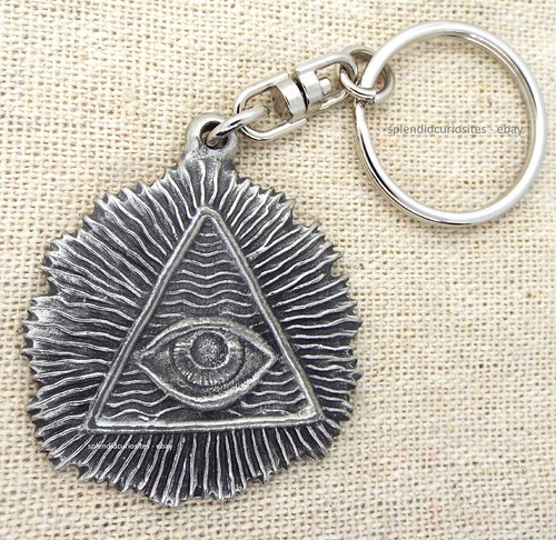 Mystic Pyramid (Eye of Providence) Occult Masonic Keyring | eBay UK