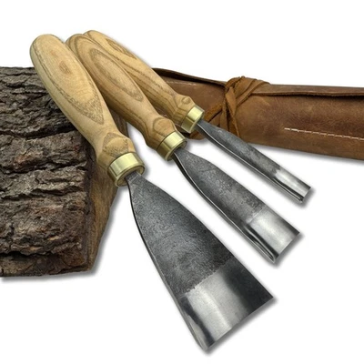 Wood Carving Gouges Hand Forged Carbon Steel Spoon Bowl