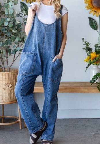 NWOT Oli & Hali M 8 10 12 Overalls Jumper Pants Very Flattering Figure ...