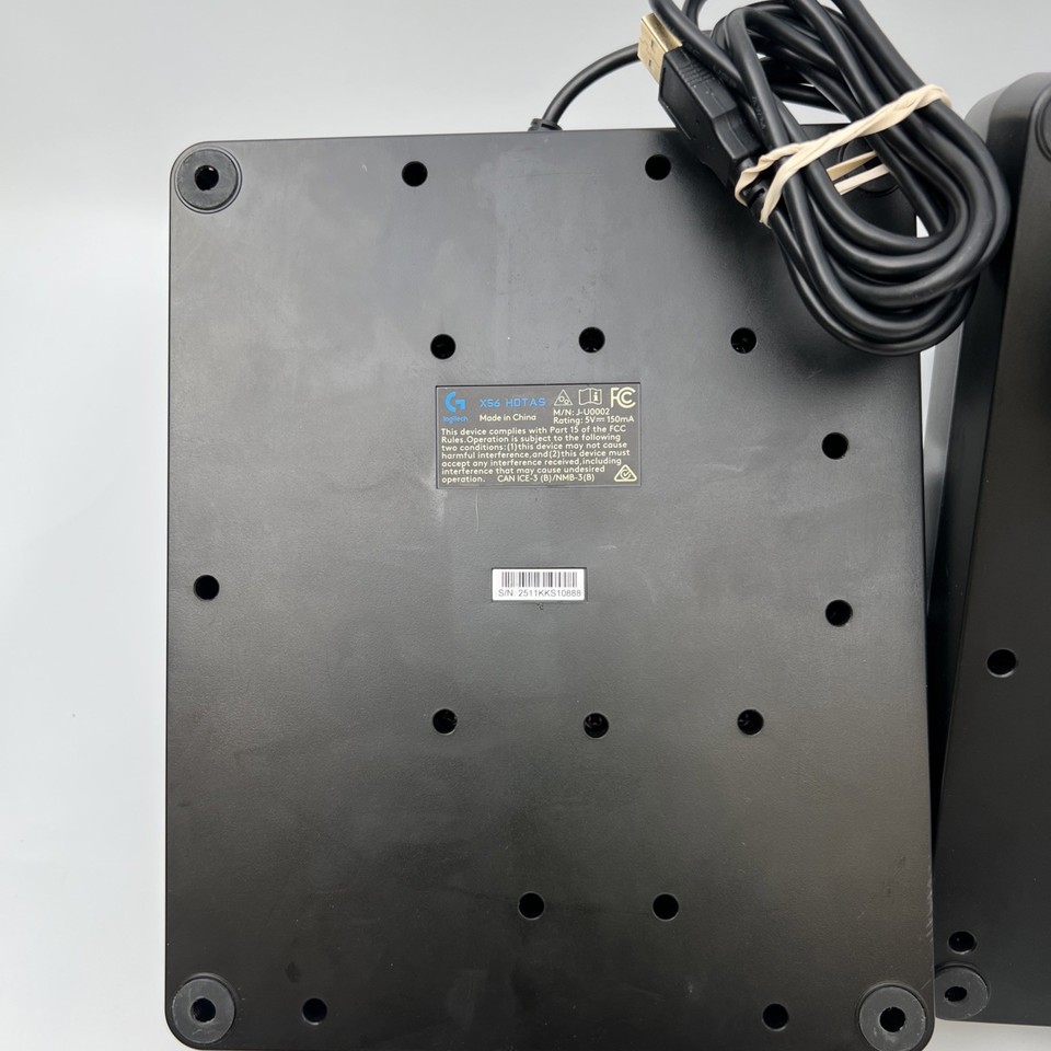 Logitech X56 Flight Stick and Throttle Wired USB 6ft Cable Black J ...