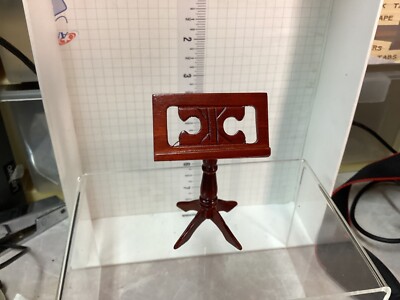 Dollhouse Miniature Wood Music Stand Squared Top Walnut B0648 | eBay