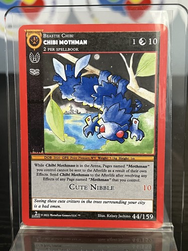 MetaZoo CCG Chibi Mothman 44/159 Non-Holo Cryptid Nation: Second ...