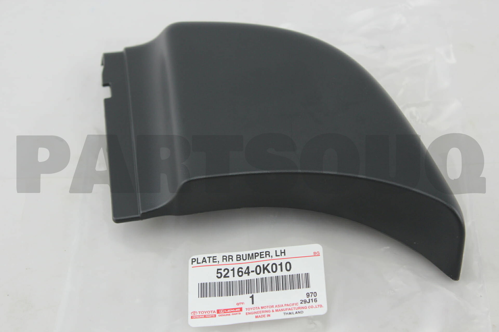 521640K010 Genuine Toyota PLATE, REAR BUMPER, LH 52164-0K010 | eBay