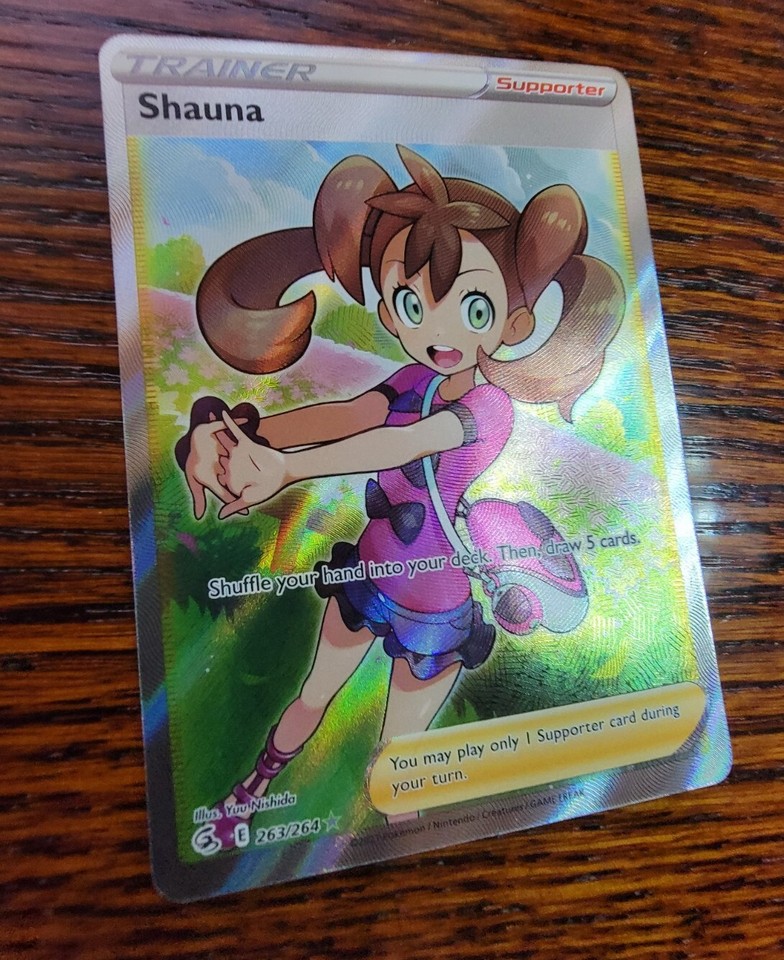 Shauna 263/264 Fusion Strike NM Full Art Ultra Rare Pokemon Card | eBay