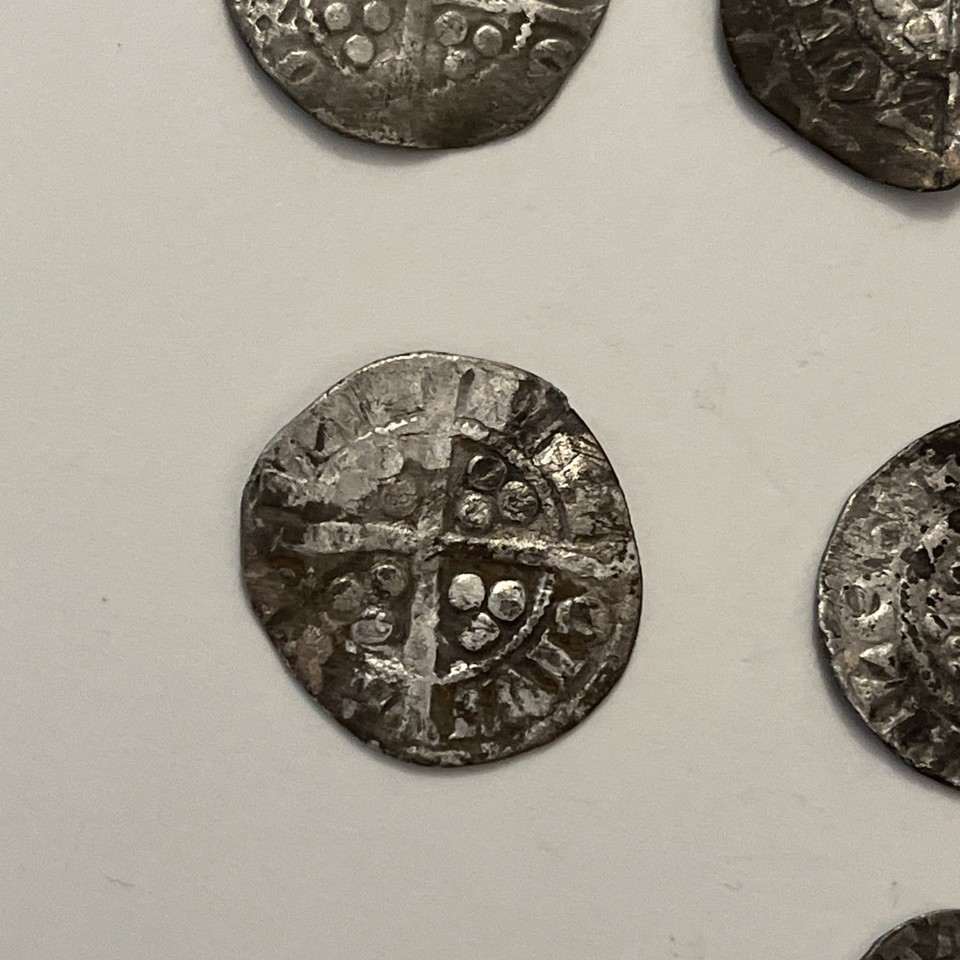 Edward Silver Hammered Coins Mixed Metal Detecting Finds Assortment ...