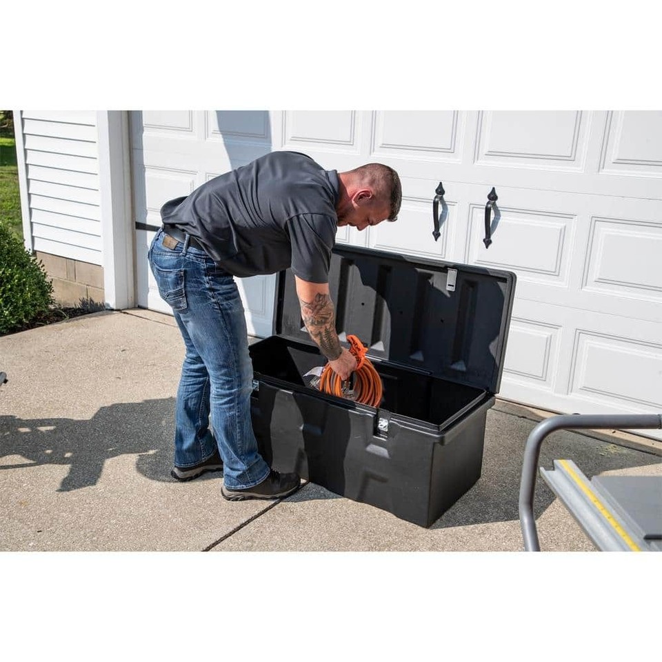 New 26"x23"x51"Matte Black Plastic All-Purpose Truck Tool BoxChest | eBay