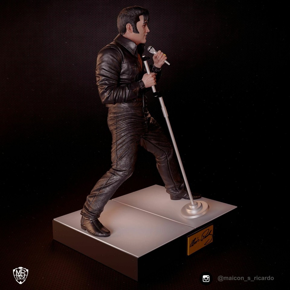 ELVIS 1968 "Comeback" Unpainted Unassembled 3D printed Resin Model Kit ...