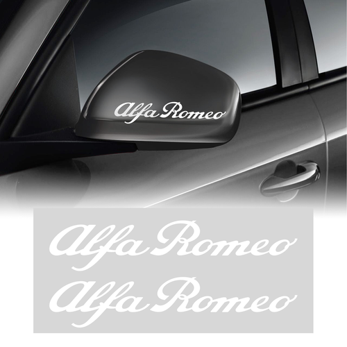 Stickers Prespaced Print Alfa Romeo, White, 10 CM | eBay
