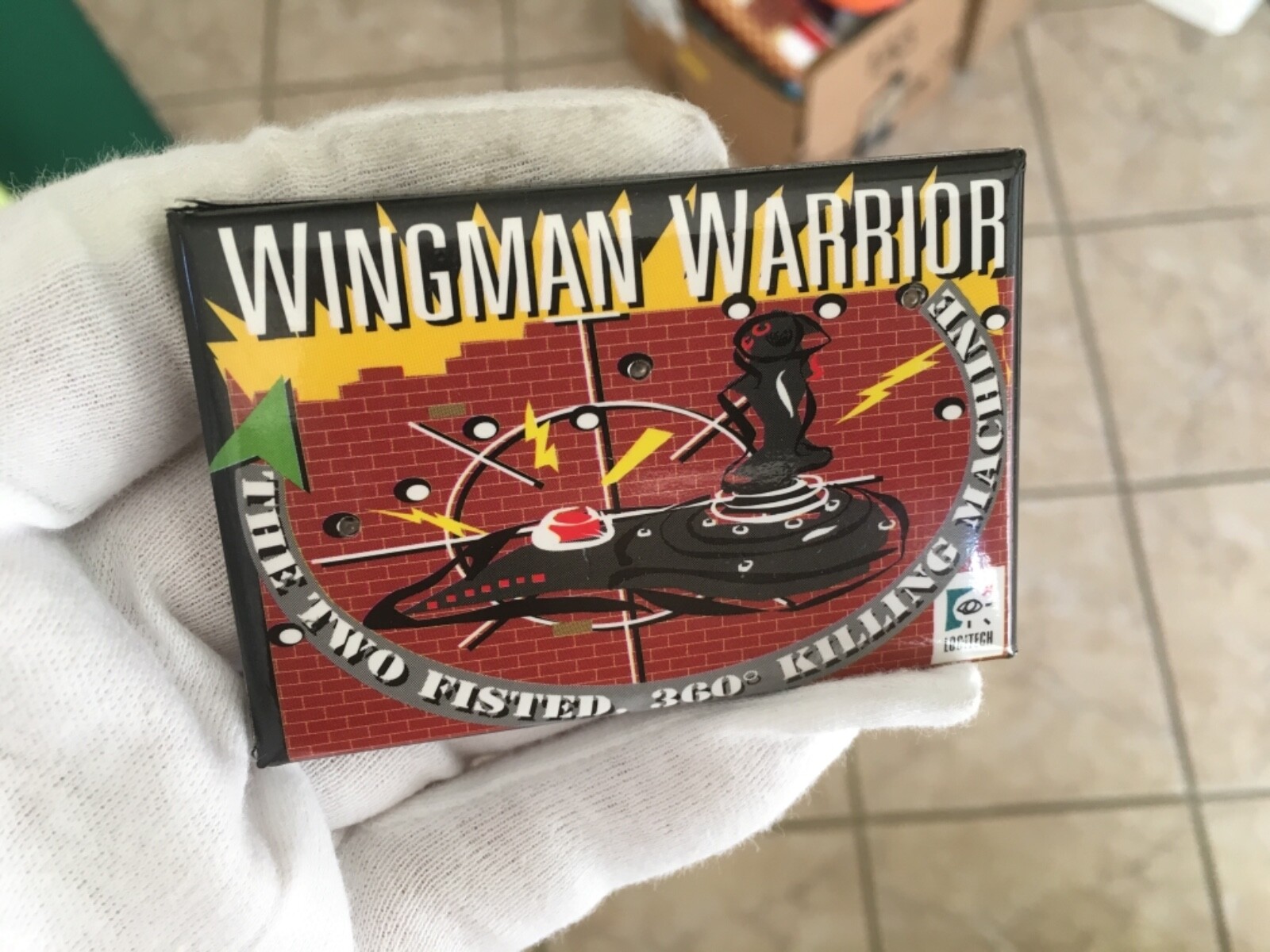 SUMMER CES LOGITECH WINGMAN WARRIOR VINTAGE BLINKING LIGHT PIN early ...