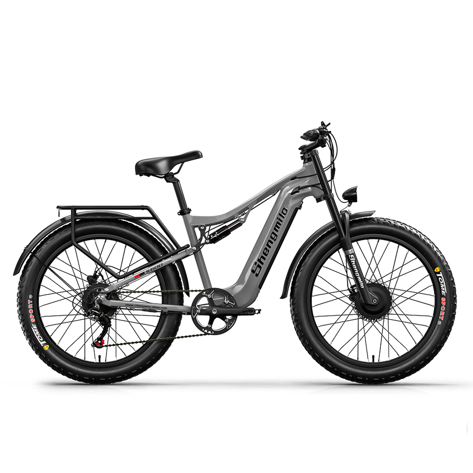26'' Daul Shock EBike Full Suspension Mountain Bike 2000W 840WH Moped ...