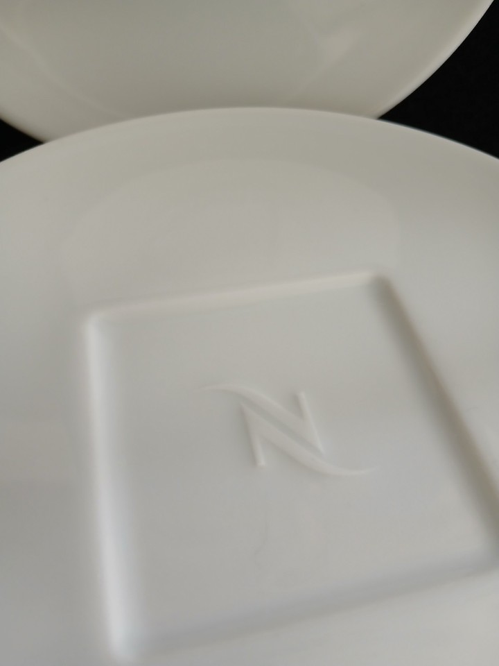 2 x Nespresso Collection Portugal Espresso Saucer ONLY N Logo 5-7/8"D ...