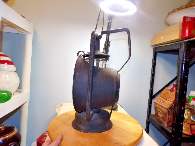 Vintage NYC RR Inspector's Kerosene Lantern Star Head Light & Lantern ...