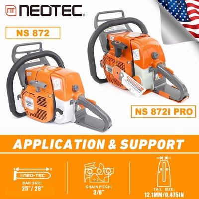 72cc Chainsaw Gas Power Head Compatible with 038 MS381 Milling Tree No ...