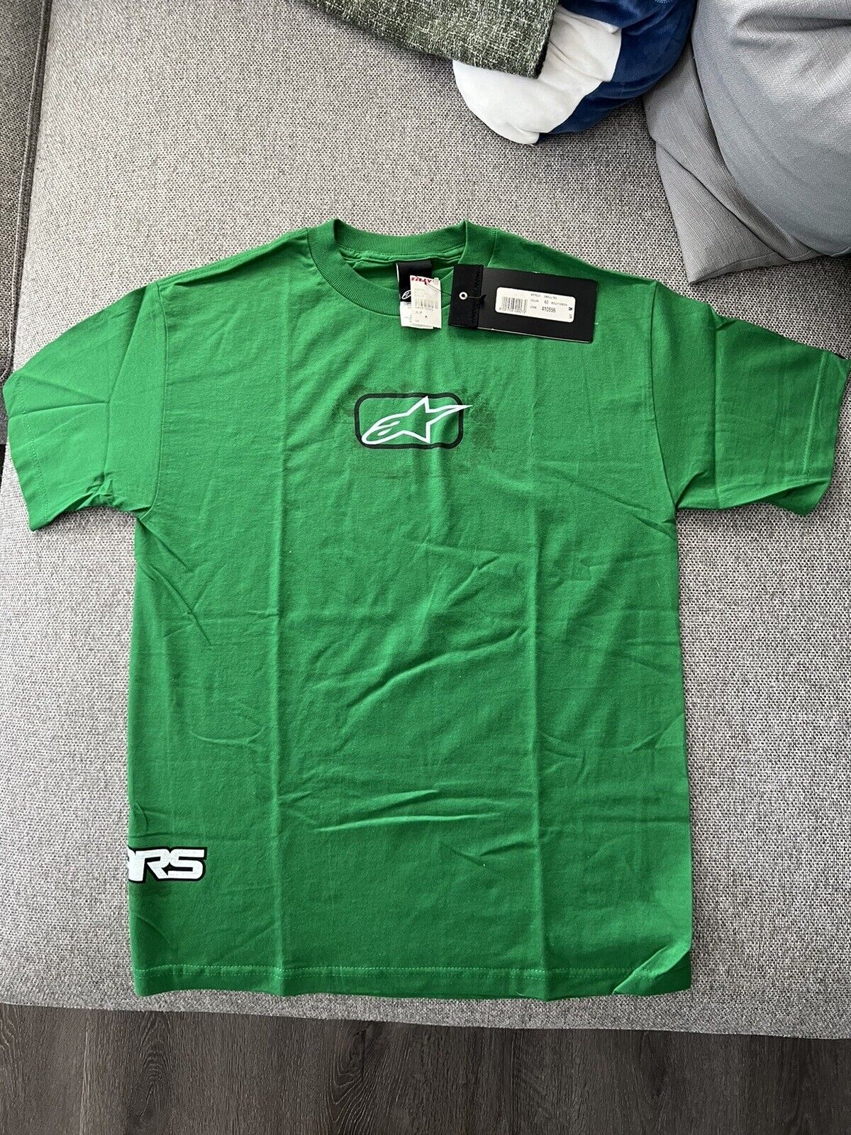 New Alpinestars Racing Kelly Green Mens Sport Classic S S T Shirt Dwell