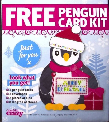 CROSS STITCH CRAZY JENNIFER ELLORY PENGUIN CARD MEDIA COMPANY BRISTOL ...