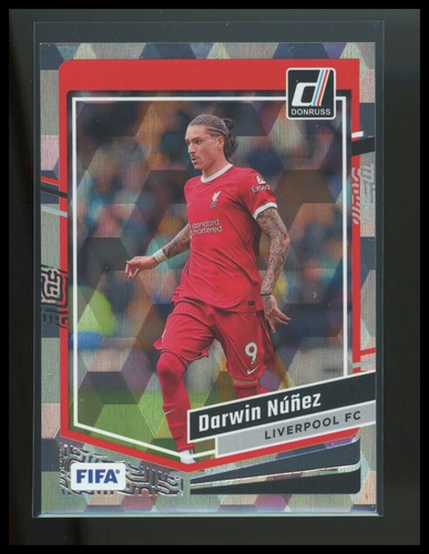 DARWIN NUNEZ 2023-24 Donruss Soccer Liverpool Silver Cubic Foil Card ...
