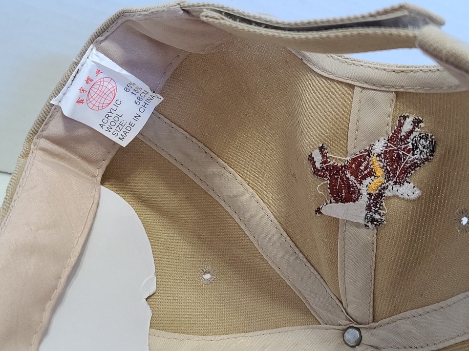 New Tan Cowboy Rodeo Embroidered Bull Riding Adjustable Baseball Hat ...