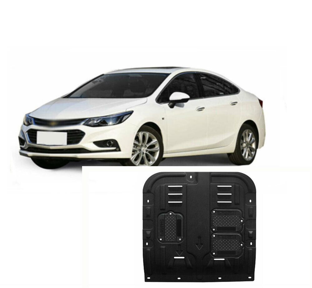 For Black Chevrolet Cruze 2016-2019 Engine Armor Splash Guard Mudguard ...