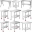 VEVOR Commercial Worktable Workstation Stainless Steel Work Prep Table ...
