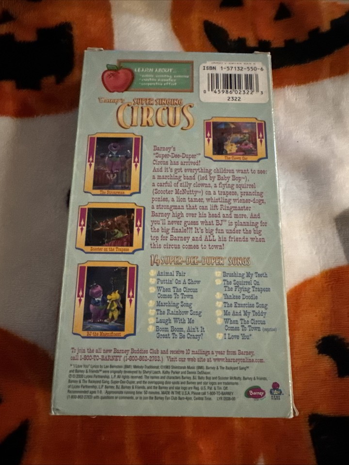 Barney's Super Singing Circus VHS Tape Spanish VHS | eBay