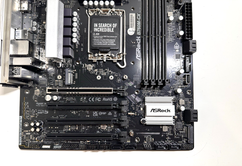 ASRock B760M-CX Intel Socket LGA1700 DDR5 Micro ATX WIFI 6E Motherboard ...
