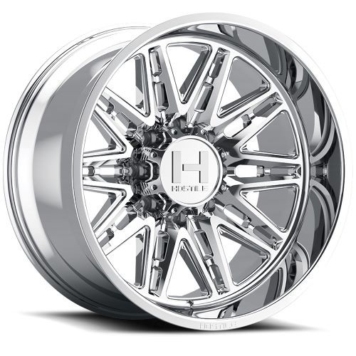 22x12 Hostile H126 Maniac Armor Plated (Chrome) Wheel 8x6.5 (-44mm ...