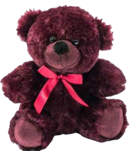 New 6" Magical Maroon Plush Comfort Teddy Bear Animal Gift | eBay