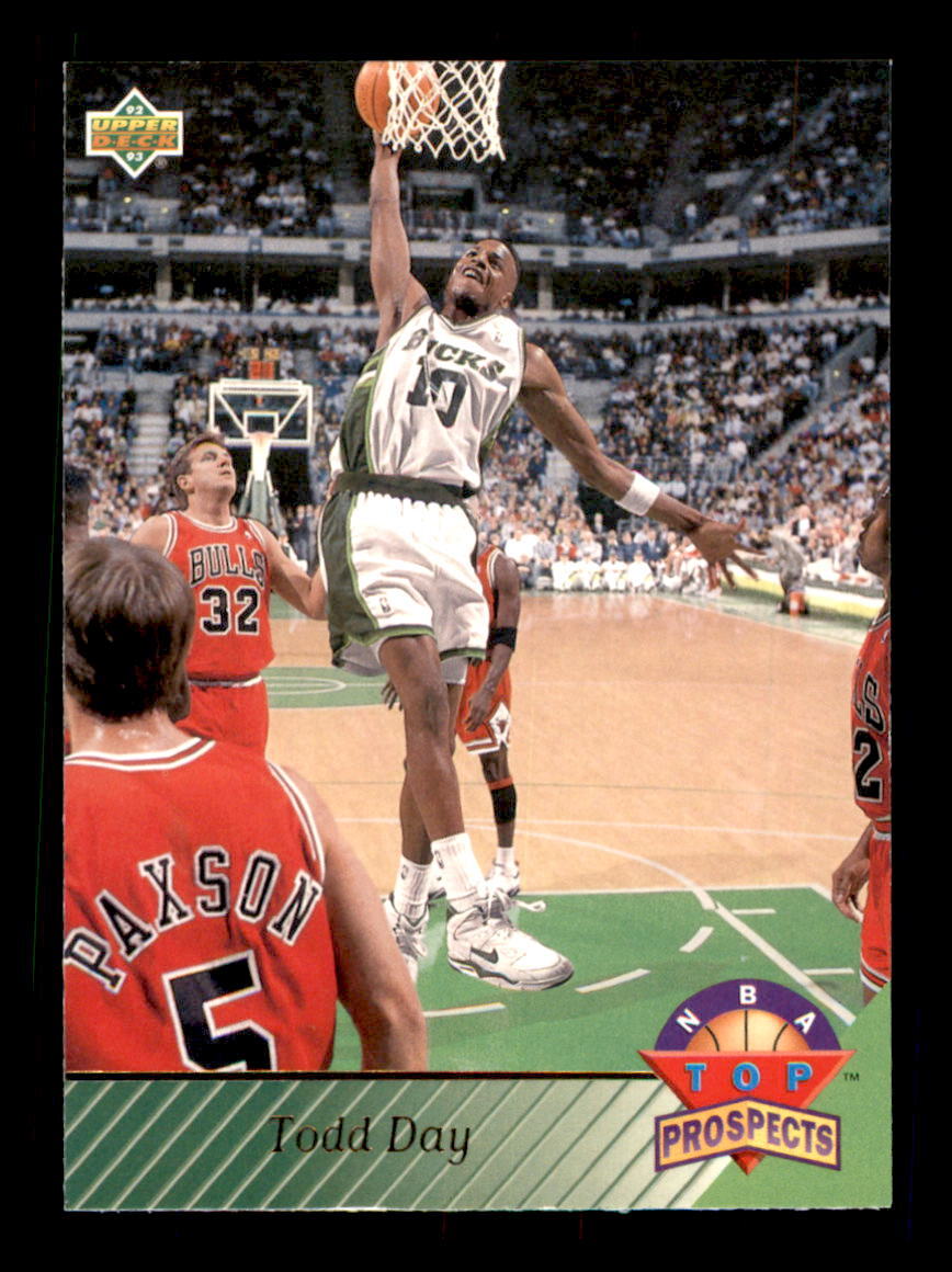 1992 Basketball Upper Deck Todd Day Milwaukee Bucks #470 TP-1 | eBay