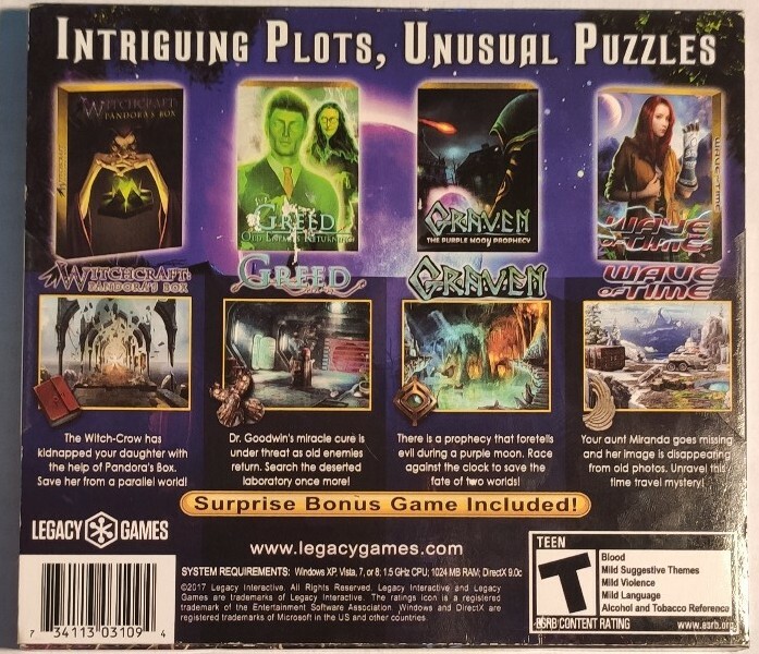 Amazing Hidden Object Games - 5 Pack, Moonlight Mysteries 6 - PC NEW | eBay