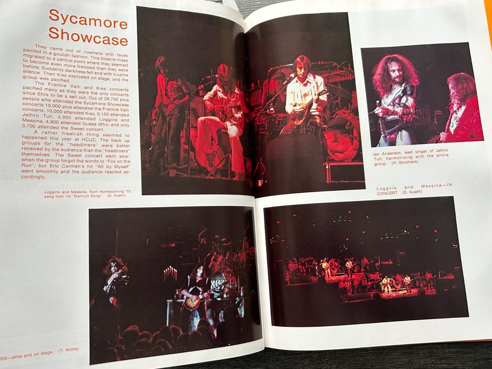 KISS Book 1976 Yearbook Indiana State University Alive Tour Vintage ...