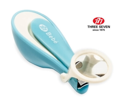 777 THREE SEVEN Nail Clipper Baby Blue Nail Clipper with Magnifier MADE ...