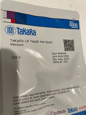 TaKaRa LA Taq DNA polymerase, hot-start version 125 U kit PCR hot start ...