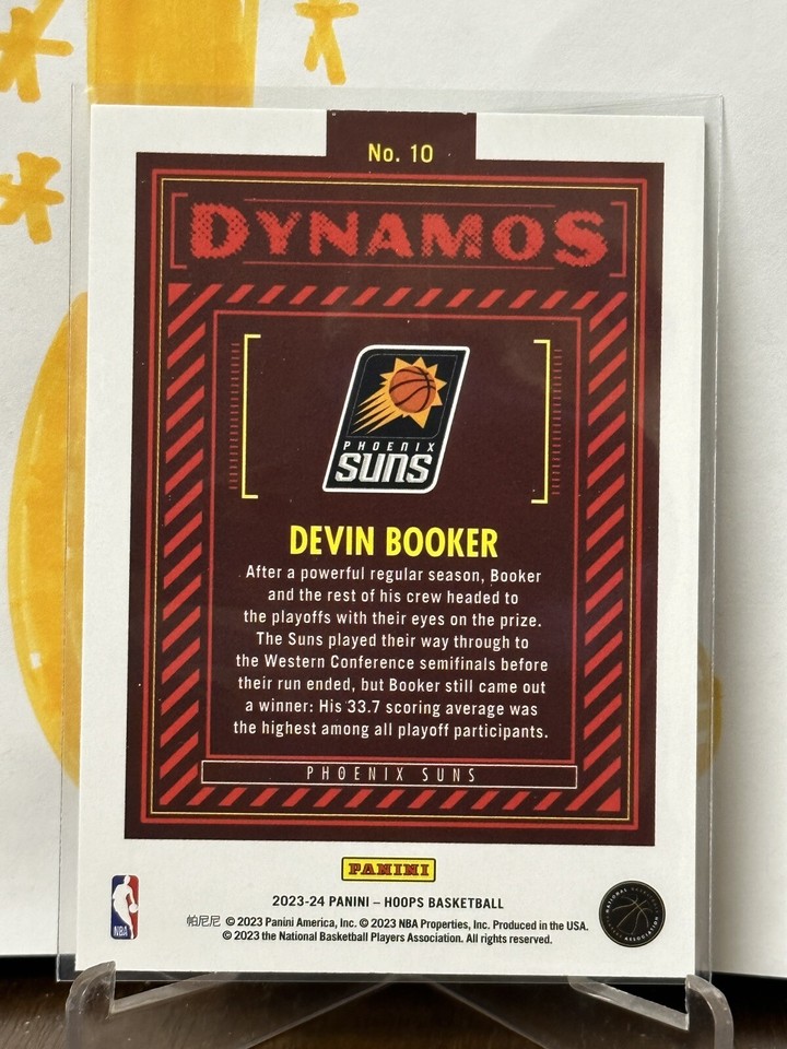 2023-24 NBA Hoops Winter Devin Booker Dynamos Insert #10 Phoenix Suns ...