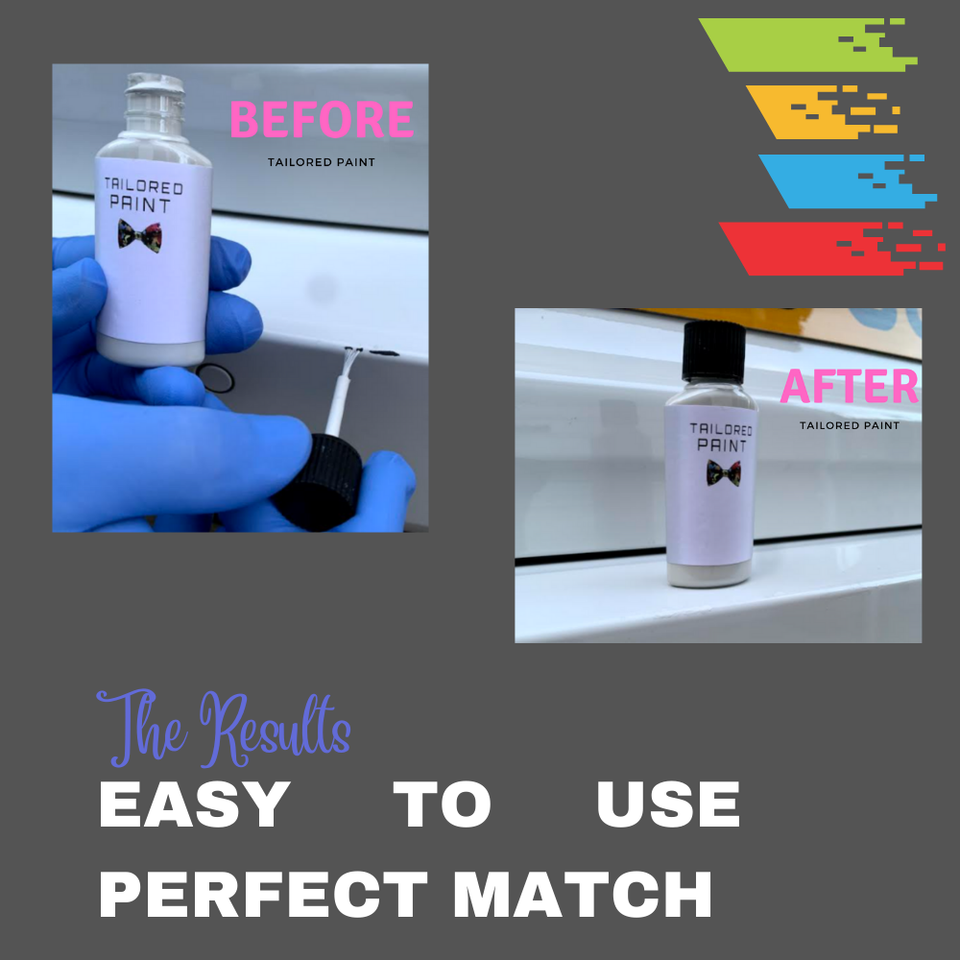 Touch Up Paint Mixed By Car Registration Reg 30ml Stone Chip Brush Chip ...