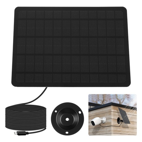 Solar Panel for Security Camera Wall Mount 20W Solar Cell Charger Solar Panel | eBay