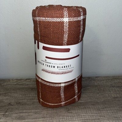 Little Korboose By April Nemeth Woven Throw Blanket DD7 Rust 50in x ...