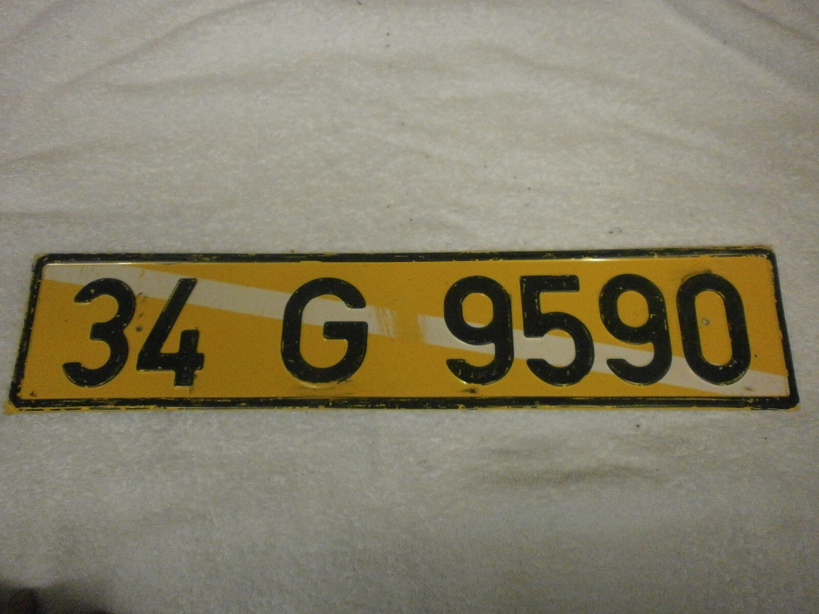 TURKEY ISTANBUL PROVISIONAL PRIVATE VEHICLE # 34 G 9590 (1) LICENSE ...