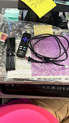 PHILLIPS ROKU TV REMOTE WITH TV STAND AND POWER CABLE | eBay