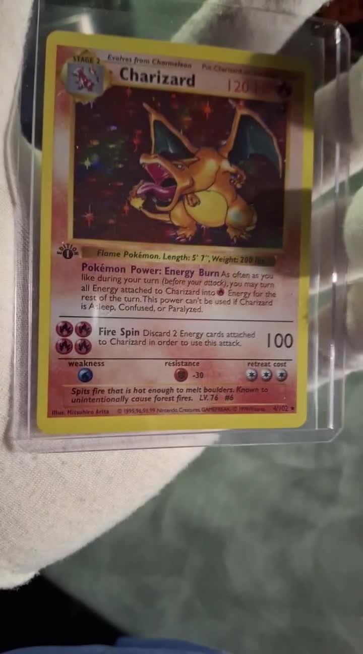 Pokémon 1st Edition CHARIZARD Base Set 1st Edition CUSTOM Collector ...
